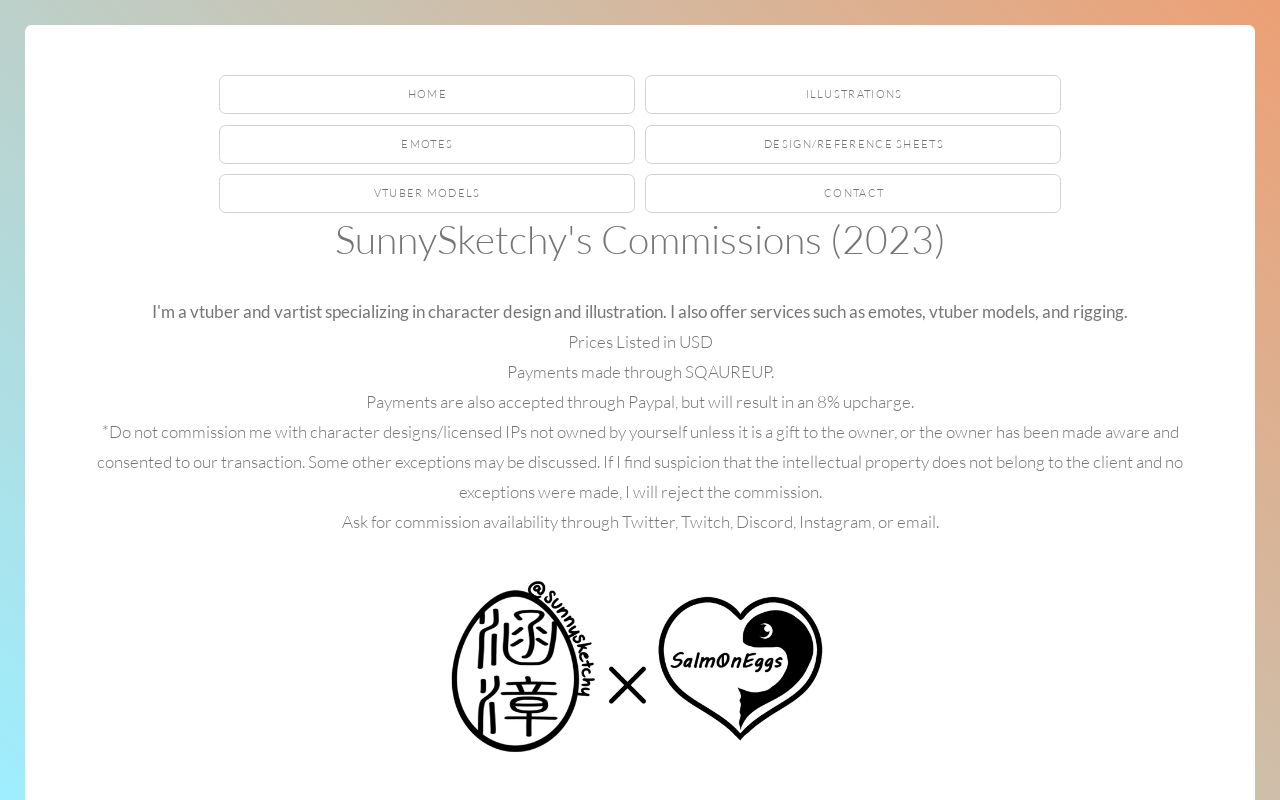 Commissions by SunnySketchy